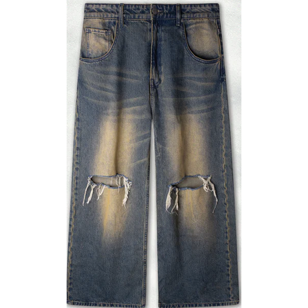 VAGUE Studios Studio Denim Pants "Bruised" – Backstage Boutique
