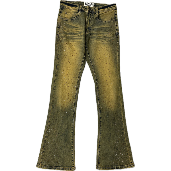 Roar Denim Stone Stacked Jeans "Rust" – Backstage Boutique