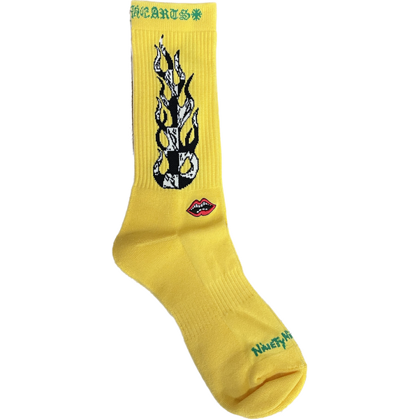 Chrome Hearts x Matty Boy Socks "Yellow" – Backstage Boutique